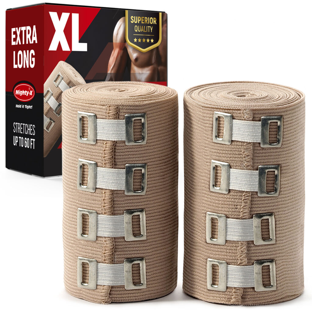 ELASTIC BANDAGE WRAP COMPRESSION ROLL | Mighty-X™